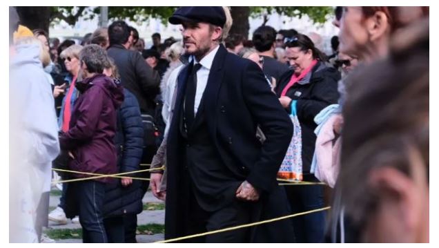 David Beckham duró 12 horas en cola para despedir a la reina Isabel II ...